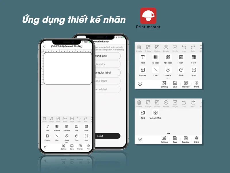 Bộ máy in nhãn dán dây, dán cáp điện, mạng, camera M110 | ⓿ ⓿ ⓿ ...